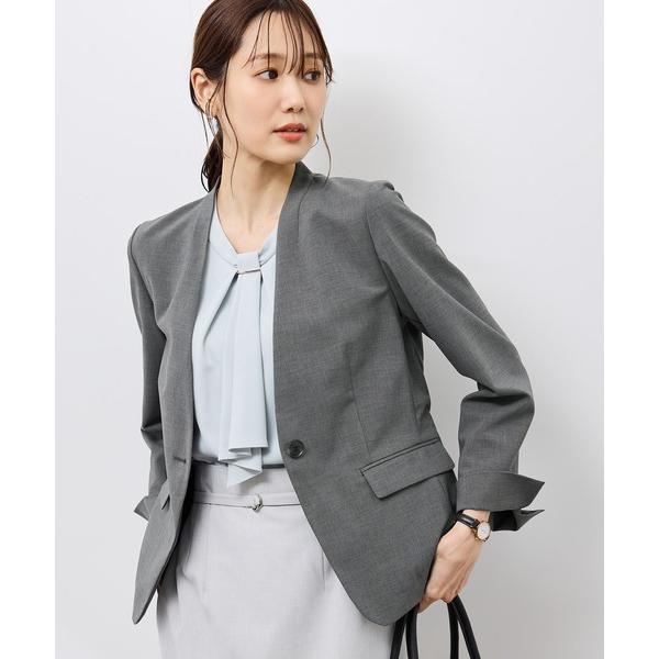 ZOZO問い合わせ番号:93252263ショップ:ROPE' PICNIC，ロぺピクニックブランド:ROPE' PICNIC，ロペピクニック商品名:【UV対応】【リネンライク・シリーズ】ノーラペルジャケット/通勤・セットアップ対応カテゴリ:...