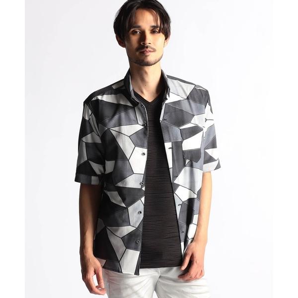 『セール実施中』ZOZO問い合わせ番号:93252785ショップ:NICOLE，ニコルブランド:NICOLE CLUB FOR MEN，ニコルクラブフォーメン商品名:アラカルトプリント ＢＤスタンドシャツカテゴリ:トップス>シャツ/ブ...