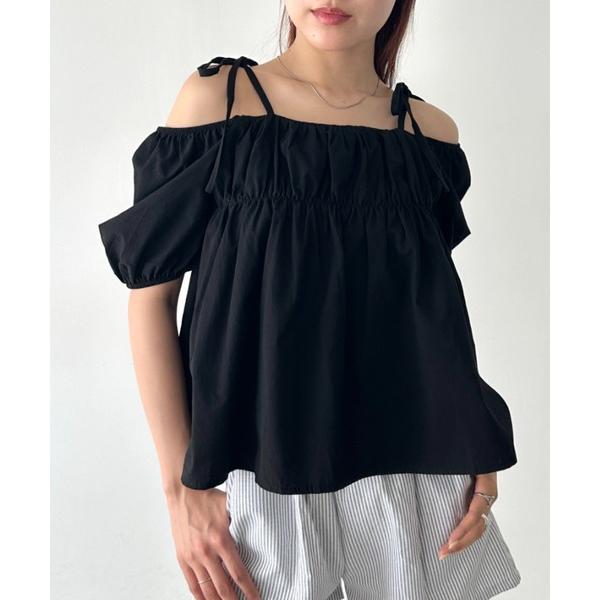 『セール実施中』ZOZO問い合わせ番号:93253135ショップ:Outfitter lab，アウトフィッターラボブランド:Bamm，バム，Outfitter lab，アウトフィッターラボ商品名:肩リボンギャザーオフショルブラウスカテゴリ:...