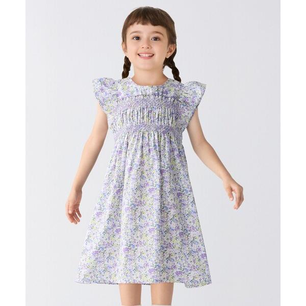 ZOZO問い合わせ番号:93284615ショップ:SHIPS KIDS，シップス キッズブランド:SHIPS Colors，シップス カラーズ商品名:SHIPS Colors:90〜140cm /〈洗濯機可能〉スモッキング フラワー ワンピ...