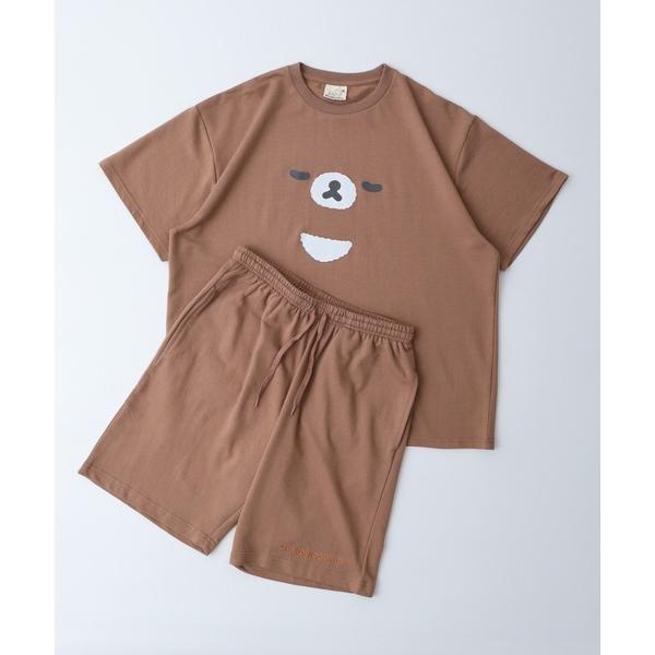 ZOZO問い合わせ番号:93284817ショップ:FUNALIVE，ファンアライブブランド:FUNALIVE，ファンアライブ商品名:Rilakkuma なりきりミニ裏毛上下セット　セットアップカテゴリ:ルームウェア>ルームウェア/パジ...