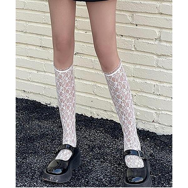 『セール実施中』※このアイテムは返品・交換対象外商品です。ZOZO問い合わせ番号:93315274ショップ:WEGO，ウィゴーブランド:WEGO，ウィゴー商品名:WEGO/レースハイソックスカテゴリ:レッグウェア>ソックス/靴下ブラン...