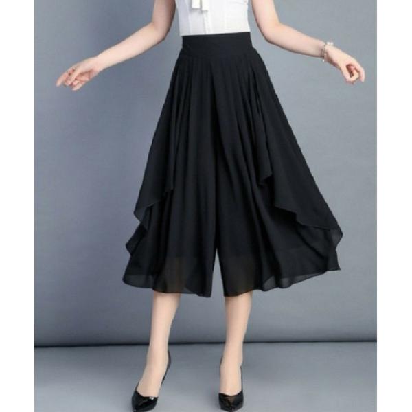 『セール実施中』ZOZO問い合わせ番号:93315489ショップ:FRP，エフアールピーブランド:BLANC FICELLE，ブランフィセル商品名:シフォン　ミドル丈　キュロットスカートカテゴリ:スカート>スカートブランド品番:NFS...