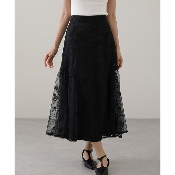 『タイムセール実施中』ZOZO問い合わせ番号:93346284ショップ:Lace Ladies，レースレディースブランド:Lace Ladies，レースレディース商品名:フラワー 刺繍 チュール ロング スカートカテゴリ:スカート>ス...