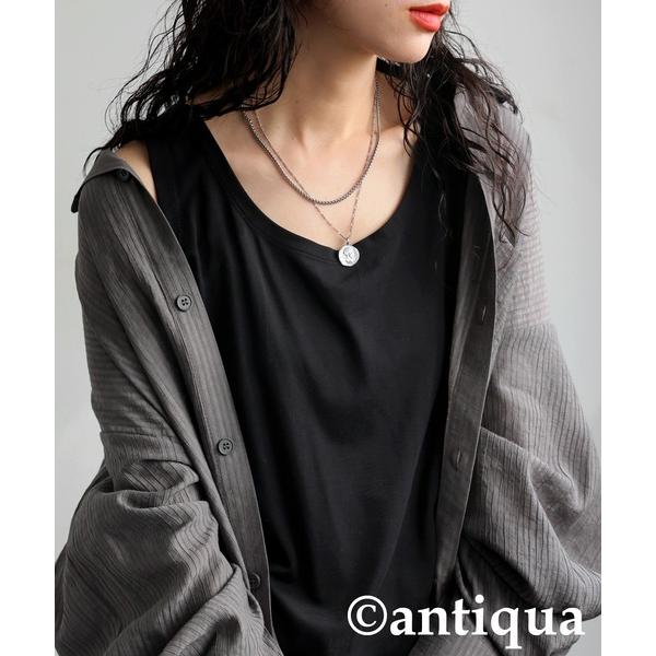 ZOZO問い合わせ番号:93346667ショップ:antiqua，アンティカブランド:antiqua，アンティカ商品名:接触冷感インナータンクトップカテゴリ:トップス>タンクトップブランド品番:AY-00070Z1素材:レーヨン62%...
