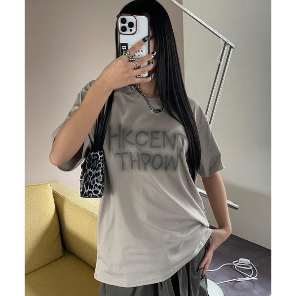 『タイムセール実施中』ZOZO問い合わせ番号:93349288ショップ:Ada.，エイダブランド:VQ，ブイキュー商品名:Logo Print Short sleeve T-shirt / ロゴプリント ルーズシルエット半袖Tシャツ / ス...