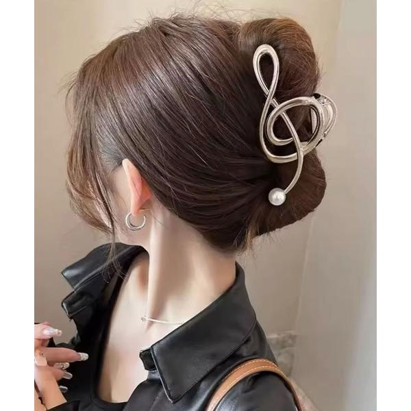 『タイムセール実施中』ZOZO問い合わせ番号:93380879ショップ:Port，ポートブランド:Port，ポート商品名:【 Port / ポート 】 音符 モチーフ バンスクリップ / ウィッシュコアカテゴリ:ヘアアクセサリー>バレ...