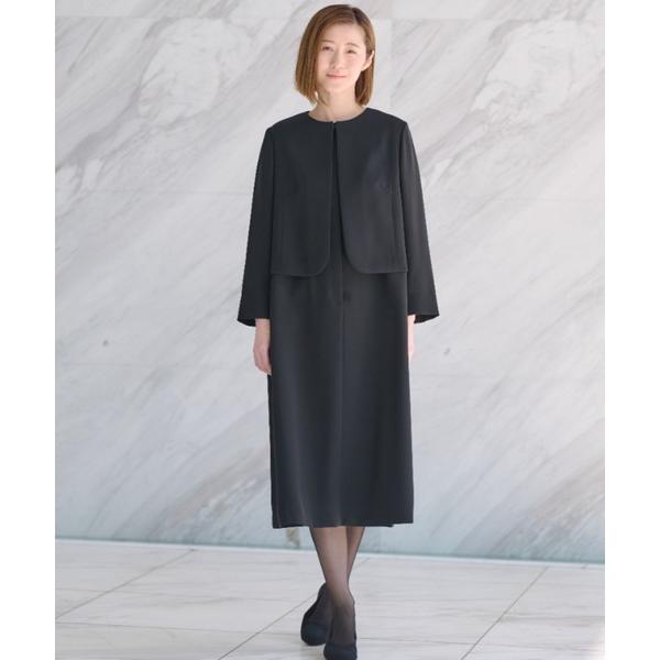 ZOZO問い合わせ番号:93382466ショップ:SUIT SQUARE，スーツスクエアブランド:AOYAMA，アオヤマ，SUIT SQUARE，スーツスクエア商品名:【ブラックフォーマル】＜２点セット＞自宅で洗える！ジャケット＋ワンピース...