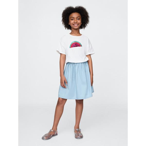 『セール実施中』ZOZO問い合わせ番号:93383715ショップ:GAP，ギャップブランド:GAP，ギャップ商品名:リラックス フリッピースパンコール ワンピース (キッズ)カテゴリ:ワンピース/ドレス>ワンピースブランド品番:781...
