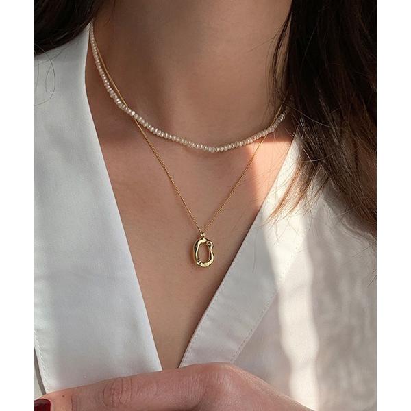 ZOZO問い合わせ番号:93384095ショップ:Fun &amp; Daily，ファンアンドデイリーブランド:Fun &amp; Daily，ファンアンドデイリー商品名:F＆D : Ellipse Necklace Silver925カテ...