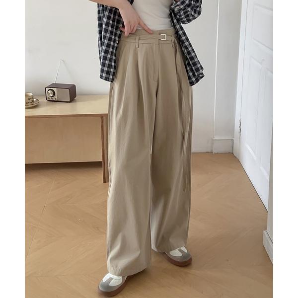 『セール実施中』ZOZO問い合わせ番号:93384196ショップ:aimoha，アイモハブランド:DECADE CLASSIC，ディケイド クラシック商品名:ベルト付きタックワイドパンツカテゴリ:パンツ>チノパンツブランド品番:xer...