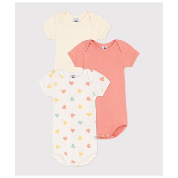 『セール実施中』※このアイテムは返品・交換対象外商品です。ZOZO問い合わせ番号:93415169ショップ:PETIT BATEAU，プチバトーブランド:PETIT BATEAU，プチバトー商品名:半袖ボディ３枚組カテゴリ:ママ＆ベビー&g...