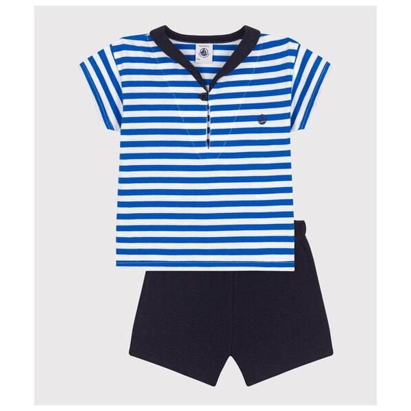 『セール実施中』ZOZO問い合わせ番号:93415202ショップ:PETIT BATEAU，プチバトーブランド:PETIT BATEAU，プチバトー商品名:ベビー２点セットカテゴリ:トップス>Tシャツ/カットソーブランド品番:A0EA...