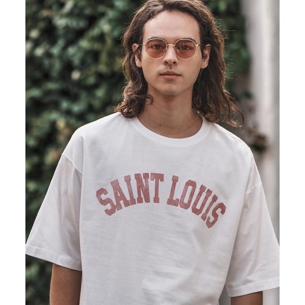 ZOZO問い合わせ番号:93415871ショップ:CAMBIO，カンビオブランド:CAMBIO，カンビオ商品名:mt9727- プリントTビッグ_Saint Louis Tシャツカテゴリ:トップス>Tシャツ/カットソーブランド品番:2...