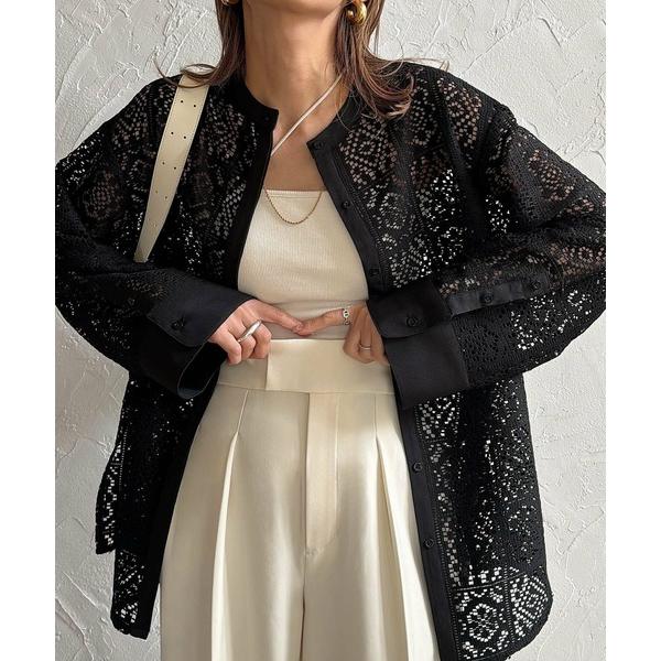 『タイムセール実施中』ZOZO問い合わせ番号:93416841ショップ:Doula Doula，ドゥーラドゥーラブランド:Doula Doula，ドゥーラドゥーラ商品名:パネルレースノーカラーブラウスカテゴリ:トップス>シャツ/ブラウ...