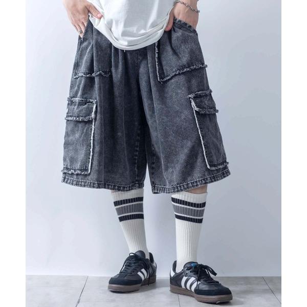 ZOZO問い合わせ番号:93417286ショップ:Starting Over，スターティングオーバーブランド:Starting Over，スターティングオーバー商品名:wide buggy denim Jorts/ワイド バギー デニム ジ...
