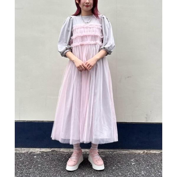 『セール実施中』ZOZO問い合わせ番号:93418473ショップ:Candy Stripper，キャンディストリッパーブランド:Candy Stripper，キャンディストリッパー商品名:GATHERED TULLE LAYERED ドレス...