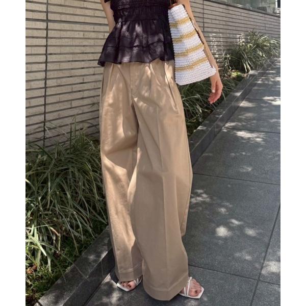 『セール実施中』ZOZO問い合わせ番号:93418769ショップ:FRAY I.D，フレイ アイディーブランド:FRAY I.D，フレイアイディー商品名:【FRAY I.D｜Dickies】ツータックワイドツイルパンツカテゴリ:パンツ&gt...