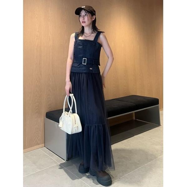 『セール実施中』ZOZO問い合わせ番号:93418771ショップ:FRAY I.D，フレイ アイディーブランド:FRAY I.D，フレイアイディー商品名:【FRAY I.D｜Dickies】チュールコンビジャンパードレスカテゴリ:ワンピース...