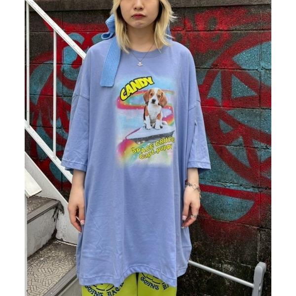 『セール実施中』ZOZO問い合わせ番号:93418927ショップ:Candy Stripper，キャンディストリッパーブランド:Candy Stripper，キャンディストリッパー商品名:SPACE CRUISE BIG BIG Tシャツカ...
