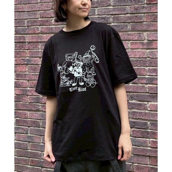 『セール実施中』ZOZO問い合わせ番号:93418931ショップ:Candy Stripper，キャンディストリッパーブランド:Candy Stripper，キャンディストリッパー商品名:TINY RIOT Tシャツカテゴリ:トップス&gt...