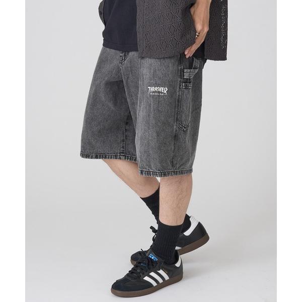 『セール実施中』ZOZO問い合わせ番号:93450369ショップ:SETUP7，セットアップセブンブランド:THRASHER，スラッシャー，SETUP7，セットアップセブン商品名:【THRASHER】ペインターデニムショーツ 017060カ...