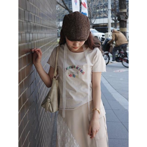 ZOZO問い合わせ番号:93452163ショップ:JUMELLE，ジュメロブランド:JUMELLE，ジュメロ商品名:drawing flower Tカテゴリ:トップス>Tシャツ/カットソーブランド品番:JMZ50115-TP01素材:...