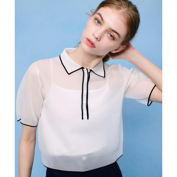 『セール実施中』ZOZO問い合わせ番号:93452408ショップ:allureville，アルアバイルブランド:LOULOU WILLOUGHBY，ルルウィルビー商品名:【LOULOU WILLOUGHBY】シアーカノコポロカテゴリ:トップ...