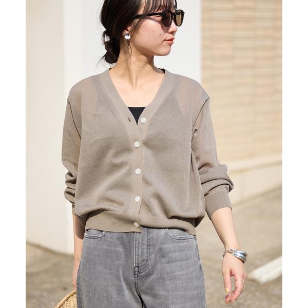 『セール実施中』ZOZO問い合わせ番号:93485509ショップ:IENA，イエナブランド:SLOBE IENA，スローブイエナ商品名:《追加》リネン混シアーカーディガンカテゴリ:トップス>カーディガン/ボレロブランド品番:25080...