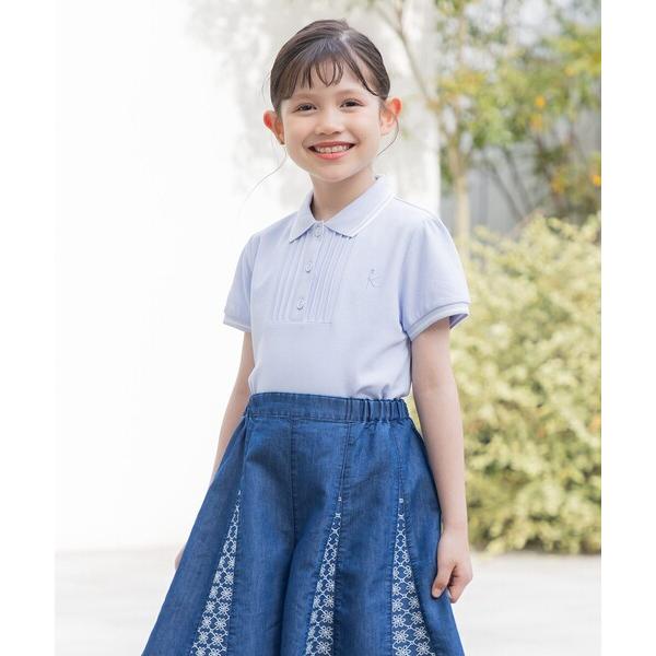 ZOZO問い合わせ番号:93486349ショップ:組曲，クミキョクブランド:組曲，クミキョク商品名:【110-140cm】ストレッチカノコ ポロシャツカテゴリ:トップス>ポロシャツブランド品番:KKKGGM0409素材:サックスブルー...