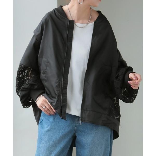 ZOZO問い合わせ番号:93487040ショップ:HUG.U，ハグユーブランド:HUG.U，ハグユー商品名:袖取り外し可。レース袖 2WAY ブルゾンカテゴリ:ジャケット/アウター>ライダースジャケットブランド品番:d881素材:表地...