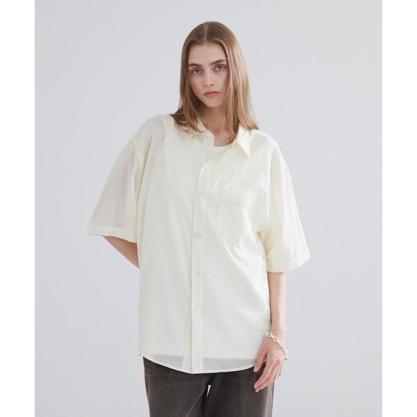 ZOZO問い合わせ番号:93487513ショップ:EMMA CLOTHES，エマ クローズブランド:LUENNA，ルエナ商品名:【LUENNA】Sheer Stripe Shirt / シアーストライプシャツカテゴリ:トップス>シャツ...