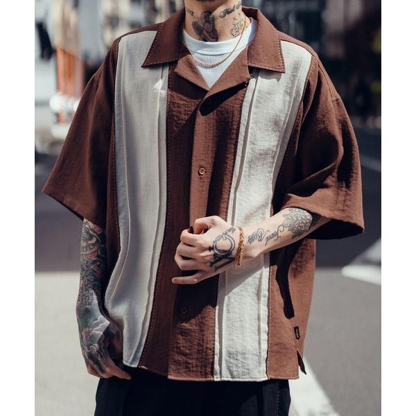 『タイムセール実施中』ZOZO問い合わせ番号:93489198ショップ:Subciety，サブサエティブランド:Subciety，サブサエティ商品名:Hand stitch panel shirtカテゴリ:トップス>シャツ/ブラウスブ...