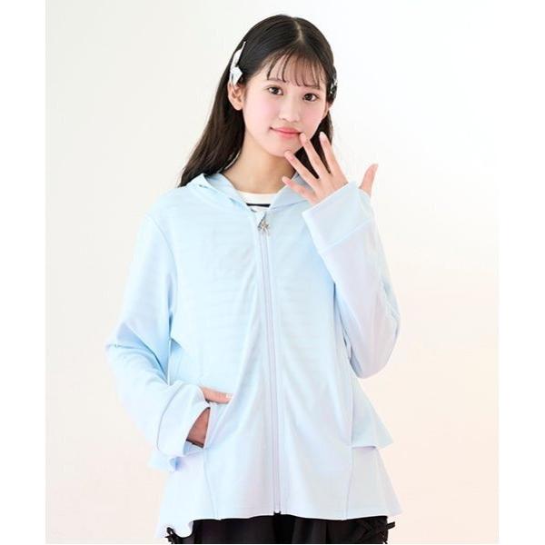 『セール実施中』ZOZO問い合わせ番号:93520685ショップ:NARUMIYA ONLINE，ナルミヤ オンラインブランド:mezzo piano Junior，メゾピアノジュニア商品名:【接触冷感・UVカット・耐塩素】フリルラッシュガ...