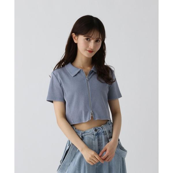 『タイムセール実施中』ZOZO問い合わせ番号:93520872ショップ:GLOBAL WORK，グローバルワークブランド:GLOBAL WORK，グローバルワーク商品名:ダブルZIPクロップド半袖/AND YUA ANY/318885カテゴ...