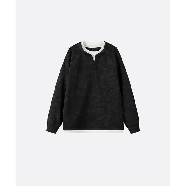 ZOZO問い合わせ番号:93583309ショップ:P L U M STORE，プラム ストアブランド:U:UME，ユーム商品名:Fake Two Tye-Dye Shirtカテゴリ:トップス>Tシャツ/カットソーブランド品番:C250...
