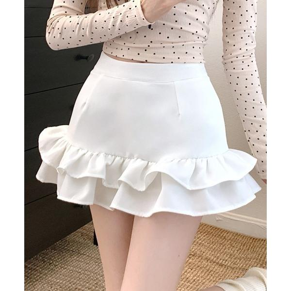 『タイムセール実施中』ZOZO問い合わせ番号:93584354ショップ:me Jane，ミージェーンブランド:Riff，リフ，meJane，ミージェーン商品名:ハイウエスト裾フリルミニスカートカテゴリ:スカート>スカートブランド品番:...