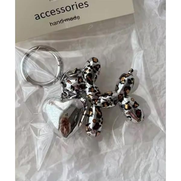 『セール実施中』ZOZO問い合わせ番号:93584996ショップ:RiNc，リンクブランド:ammy.，エイミードット商品名:【 ammy. / エイミードット 】 レオパード バルーン ドッグ キーホルダーカテゴリ:財布/小物>キー...