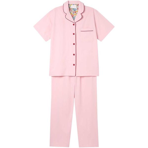 ZOZO問い合わせ番号:93585002ショップ:une nana cool，ウンナナクールブランド:une nana cool，ウンナナクール商品名:【綿混】両染ジャージ半袖パジャマ MADE WITH LIBERTY FABRICカテゴ...