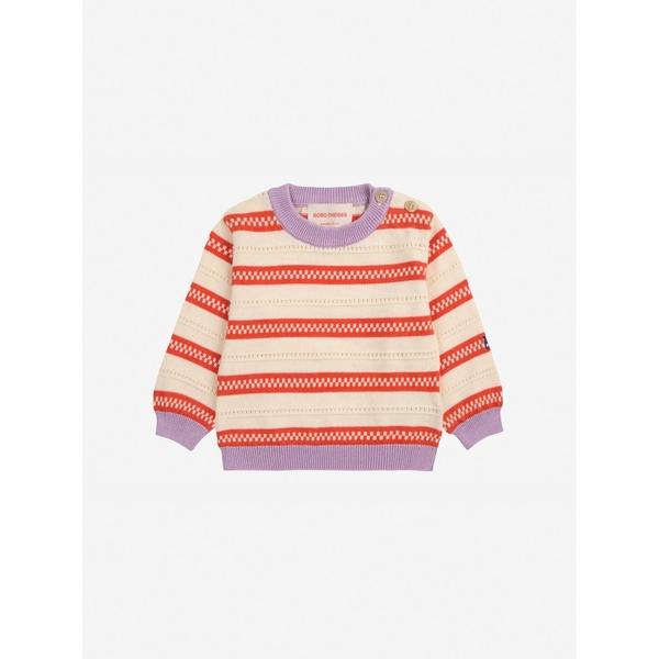 『セール実施中』ZOZO問い合わせ番号:93585438ショップ:A.en General Store，エイエン ジェネラル ストアブランド:BOBO CHOSES，ボボショーズ商品名:Striped jumperカテゴリ:トップス>...
