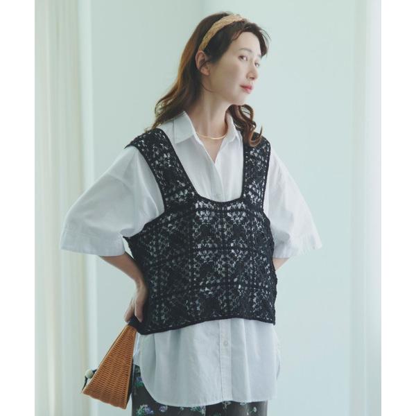 ZOZO問い合わせ番号:93616354ショップ:studio CLIP，スタディオクリップブランド:studio CLIP，スタディオクリップ商品名:クロシェレースビスチェカテゴリ:トップス>ベストブランド品番:326451素材:【...