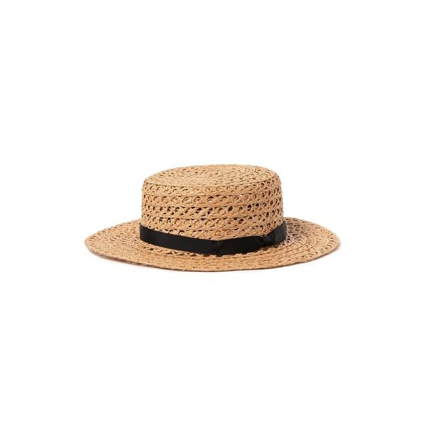 ZOZO問い合わせ番号:93616483ショップ:BEAMS MEN，ビームス メンブランド:fennica，フェニカ商品名:cableami / Raffia Open Weave BRAID BOATER ハットカテゴリ:帽子>ハ...