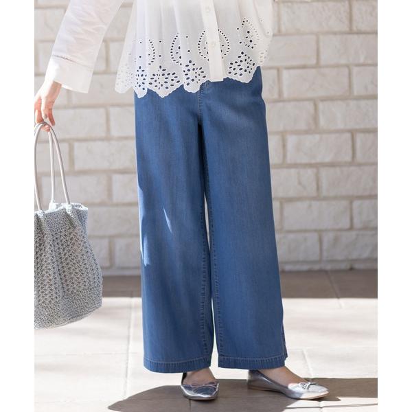 ZOZO問い合わせ番号:93616984ショップ:CROSSPLUS ONLINE，クロスプラスオンラインブランド:Petit Honfleur，プチオンフルール，CROSSPLUS ONLINE，クロスプラスオンライン商品名:デニムワイド...