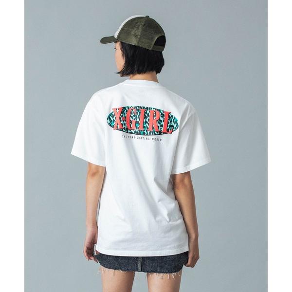 『タイムセール実施中』ZOZO問い合わせ番号:93620964ショップ:X-girl，エックスガールブランド:X-girl，エックスガール商品名:LEOPARD OVAL LOGO S/S TEEカテゴリ:トップス>Tシャツ/カットソ...