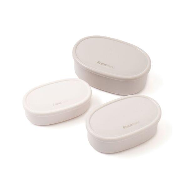 ZOZO問い合わせ番号:93621695ショップ:Francfranc，フランフランブランド:Francfranc，フランフラン商品名:ロゴ フードコンテナ 3個セット グレーカテゴリ:食器/キッチン>キッチンツールブランド品番:11...