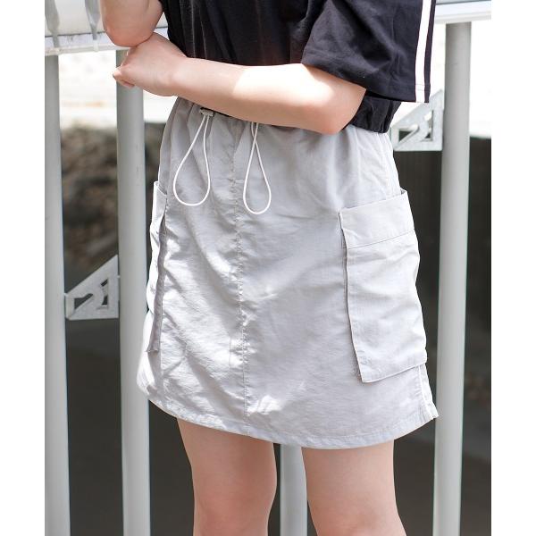 『セール実施中』ZOZO問い合わせ番号:93622720ショップ:SHUSHU，シュシュブランド:RiCO SUCRE，リコシュクレ，SHUSHU，シュシュ商品名:ナイロンカーゴミニスカートカテゴリ:スカート>スカートブランド品番:R...