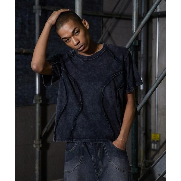 『セール実施中』ZOZO問い合わせ番号:93623369ショップ:FTW，エフティーダブリューブランド:ANDER HUNK，アンダーハンク商品名:Overdyed Inside-out T-shirt/オーバーダイインサイドアウトTシャツ...