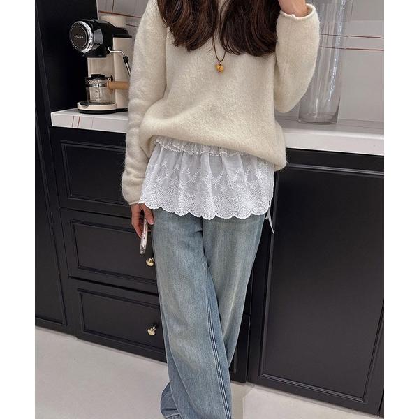 『タイムセール実施中』ZOZO問い合わせ番号:93626100ショップ:VIBGYOR，ヴィブジョーブランド:Chiina，チーナ，VIBGYOR，ヴィブジョー商品名:Chiina / レースレイヤードスカートカテゴリ:スカート>スカ...