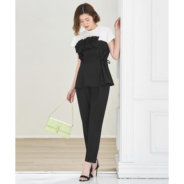 『セール実施中』ZOZO問い合わせ番号:93626199ショップ:RUIRUE BOUTIQUE，ルイルエブティックブランド:RUIRUE BOUTIQUE，ルイルエブティック商品名:洗える ｜ フロント フリル ビスチェ レイヤード風 T...