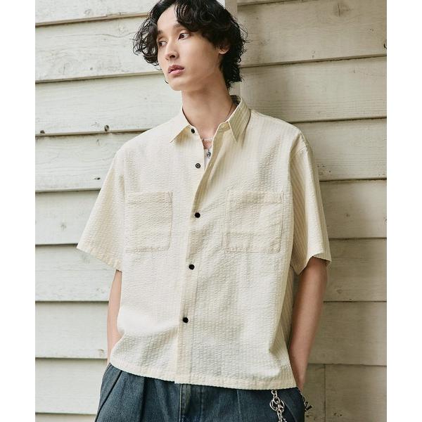 ZOZO問い合わせ番号:93626606ショップ:ASTRONOMY，アストロノミーブランド:Bleme，ブレム商品名:コンパクト 短丈 シアサッカーシャツ / チェックシャツカテゴリ:トップス>シャツ/ブラウスブランド品番:blm2...